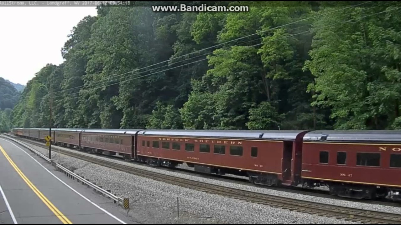 NS 3533 with N&W pasenger cars - YouTube