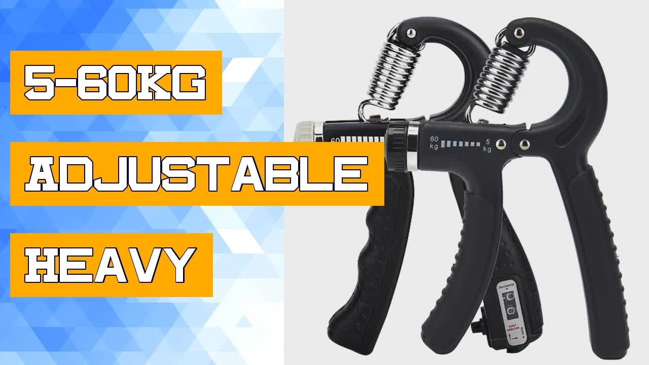 5-60Kg Adjustable Heavy Gripper Fitness Hand Exerciser Grip Wrist ...