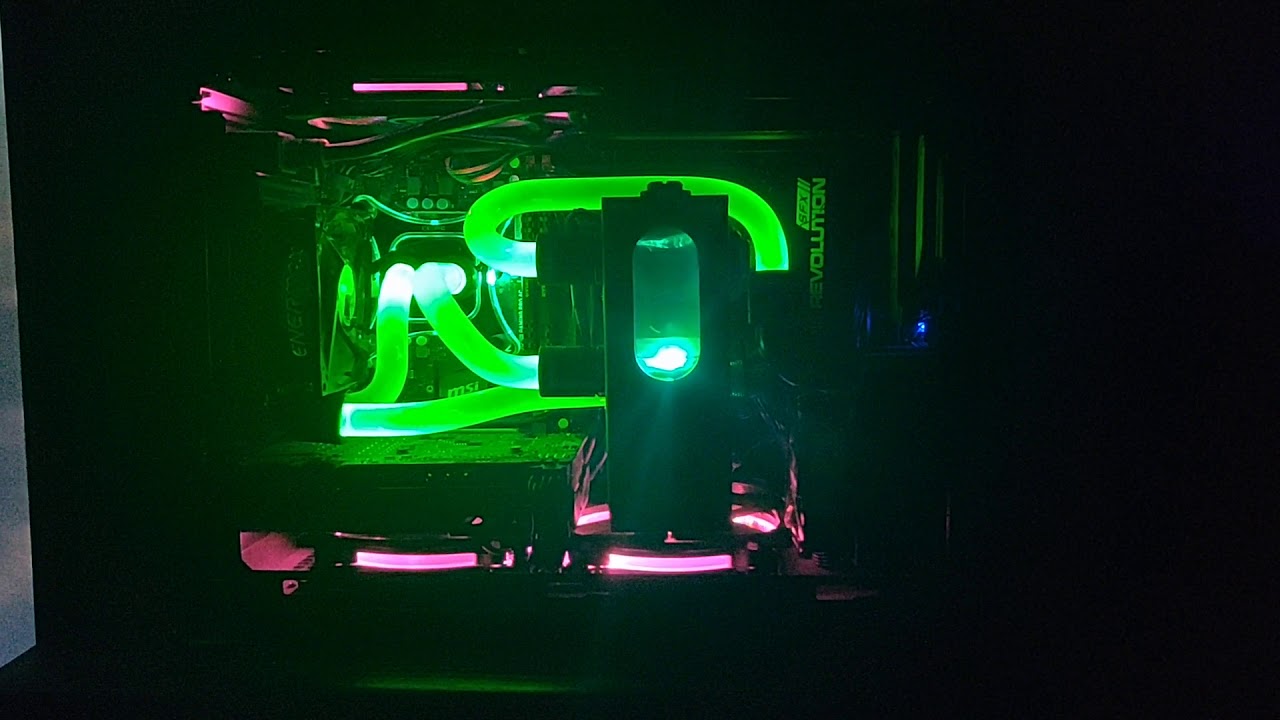 Old Pc build. first water loop. - YouTube