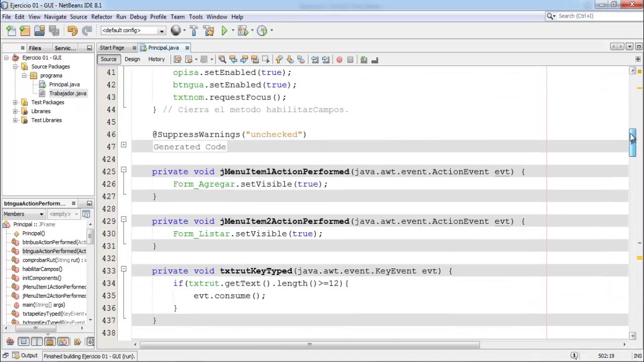 Ejercicio 01 - GUI + ArrayList - Parte 5 - YouTube