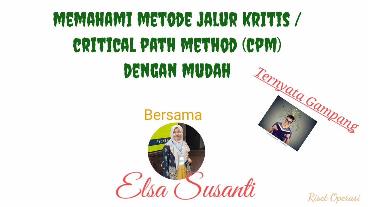 Critical Path Method (CPM) / Metode Jalur Kritis #cpm - YouTube