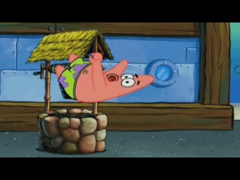 Patrick throws himself into a wishing well - YouTube