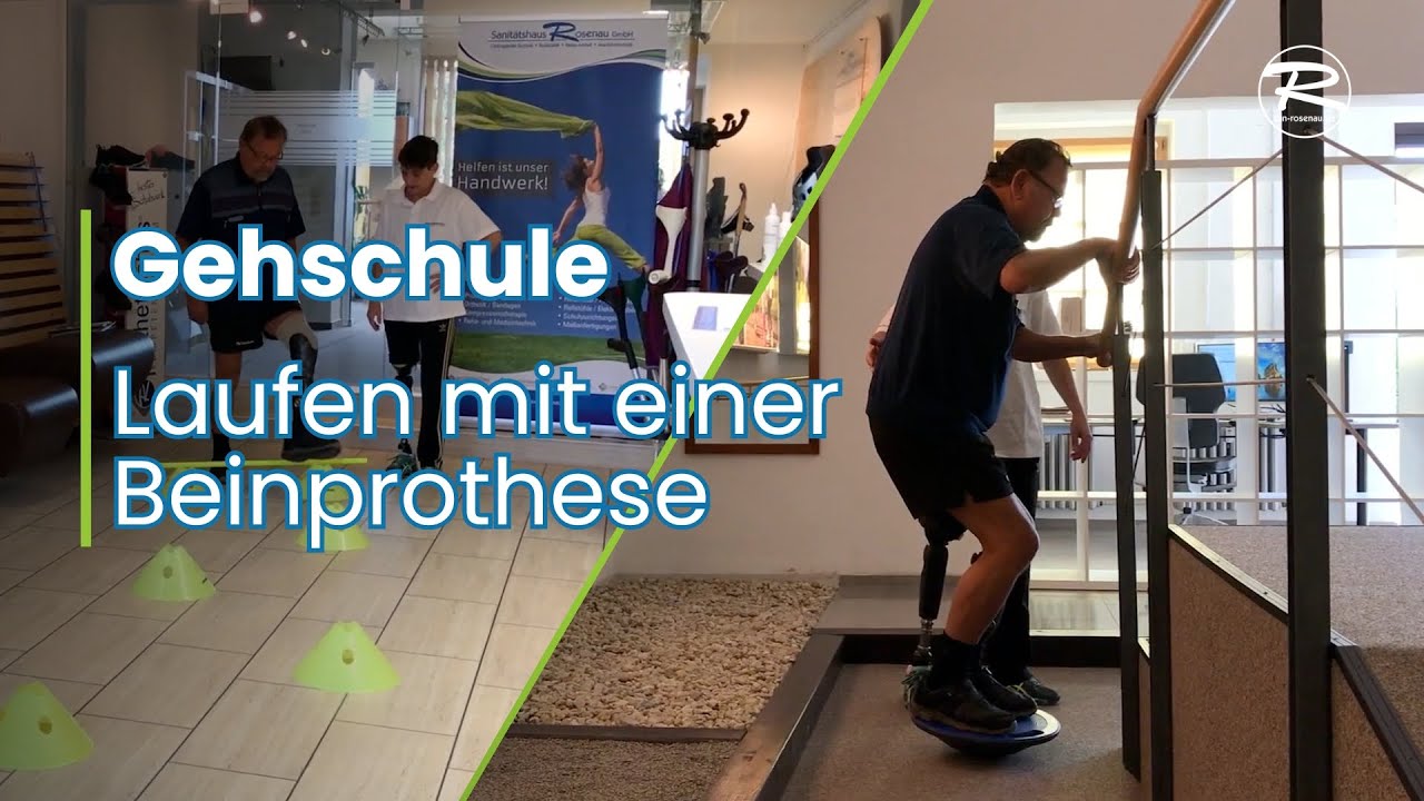 Gehschule – Lerne Laufen mit einer Beinprothese - YouTube