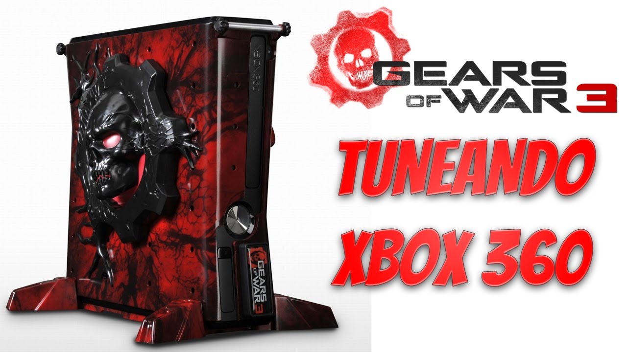 UNBOXING Carcasa Xbox360 Gears of war 3 l Coustomizando a la bestia ...