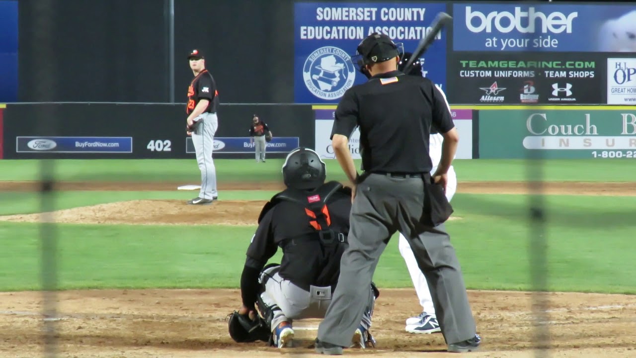 5/1/2018: Endy Chavez first hit with Somerset Patriots - YouTube