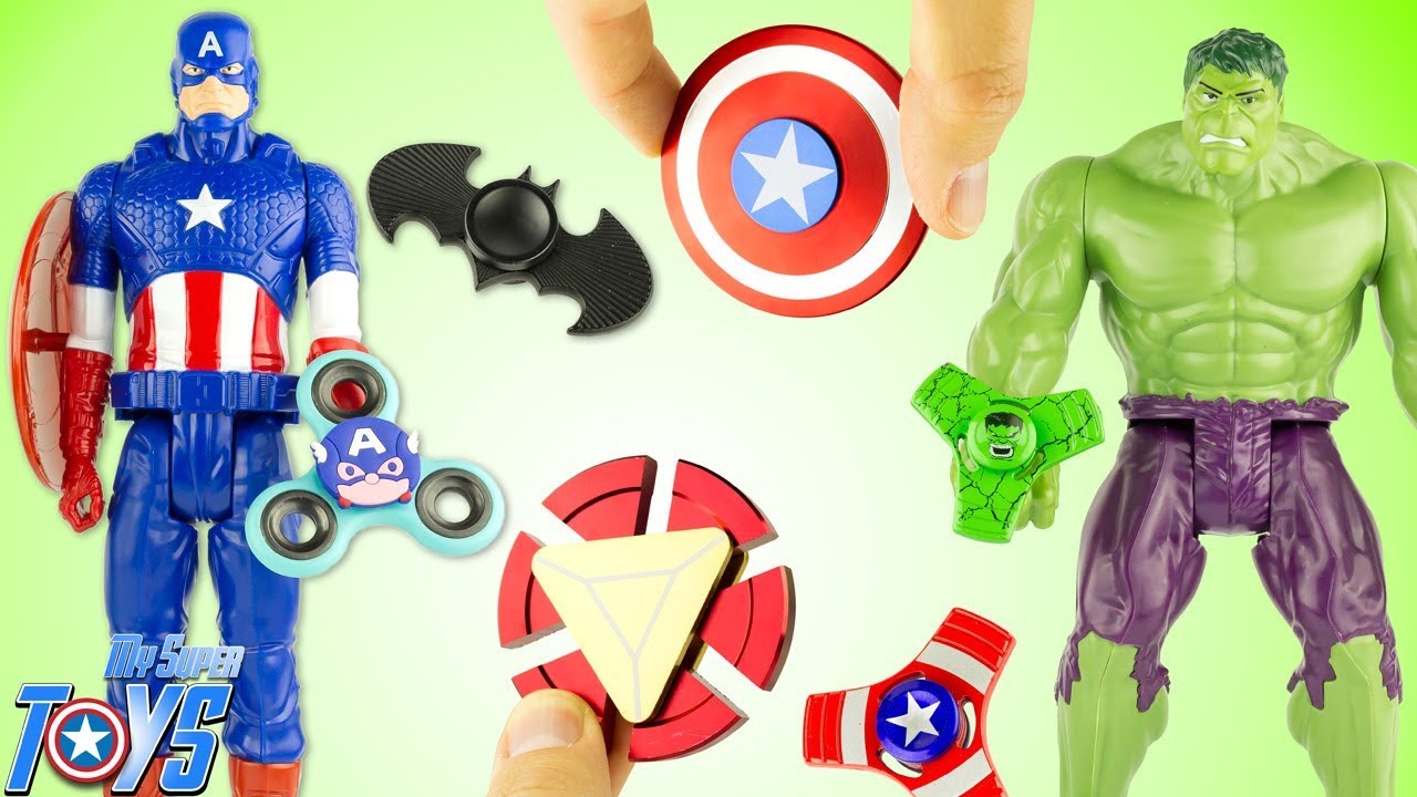 Hand Spinner Huge Collection Super Heroes Finger Spinner Fidget ...