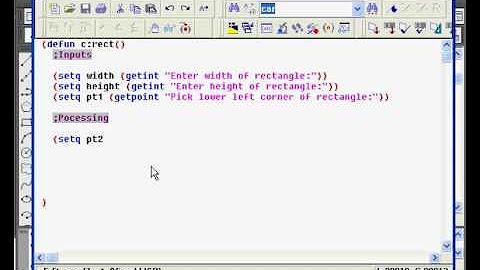 AutoLISP Programming Tutorials - YouTube
