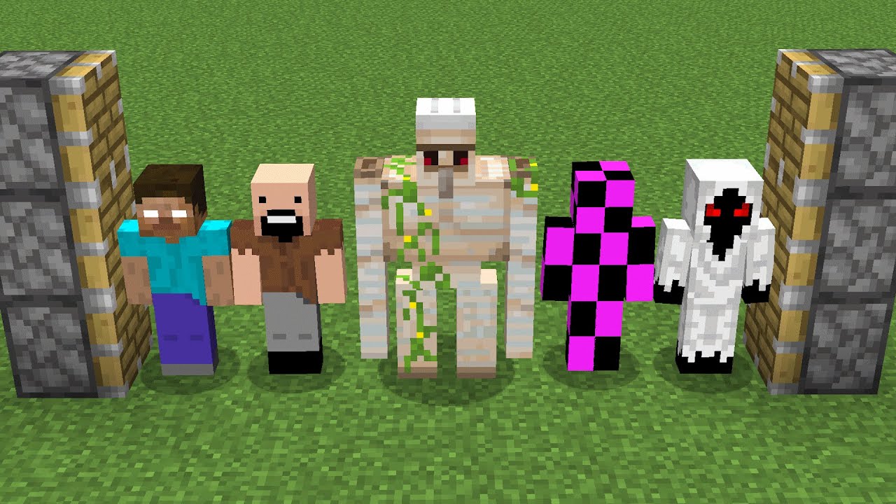 x100 iron golem + ALL CREEPYPASTA in minecraft ? - YouTube