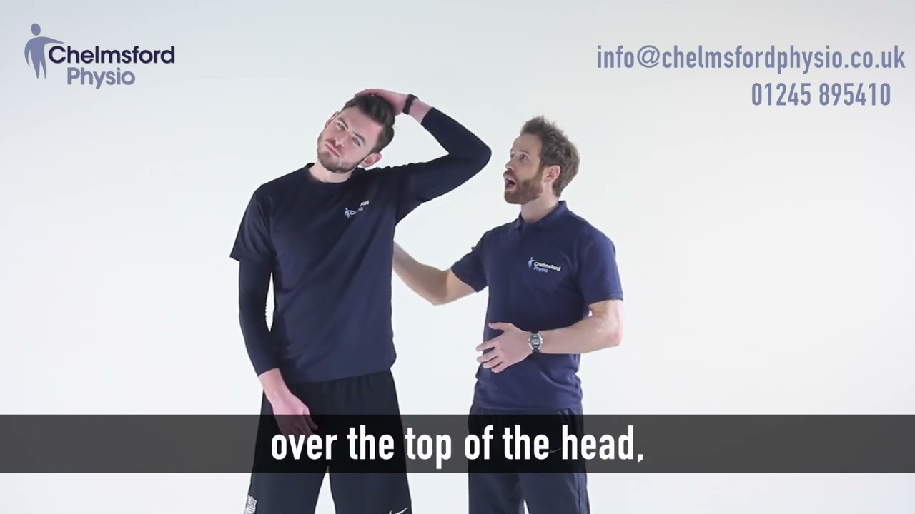 Neck Side Flexion Stretch | Chelmsford Physio - YouTube