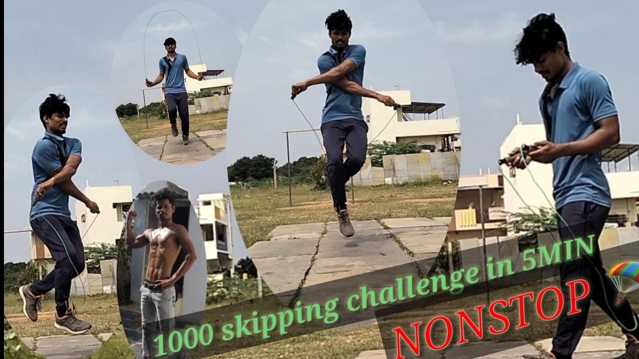 1000 skipping challenge by #yourismail || skipping workouts || skipping ...