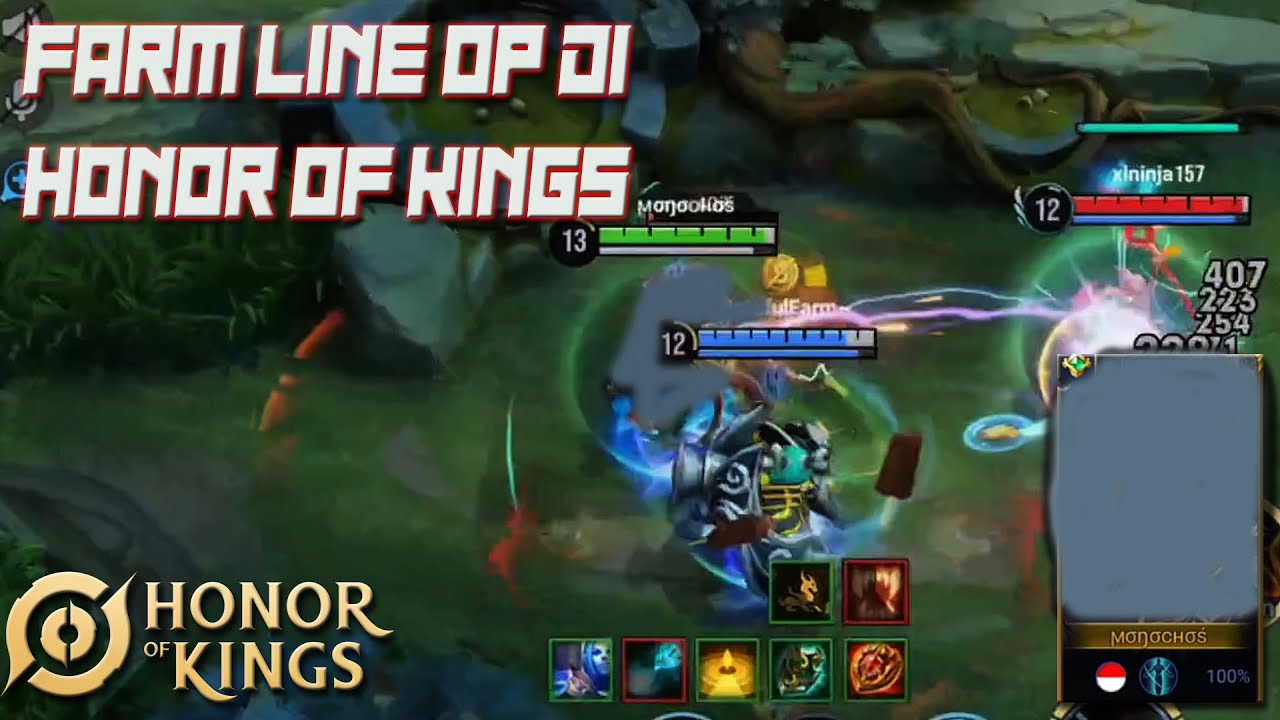 FARM LINE OP DI HOK || GAMEPLAY FARMLINE || HONOR OF KINGS - YouTube
