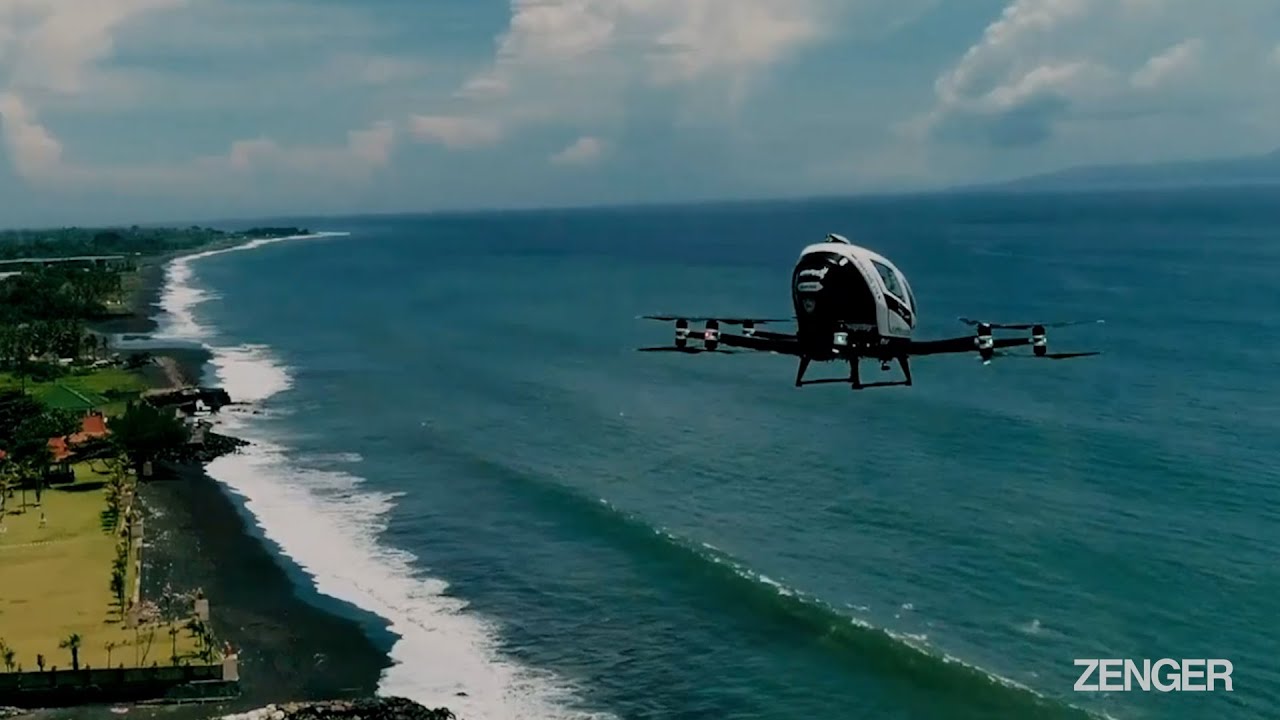 Autonomous Aerial Vehicle For Island Hopping Tourists Makes Debut - YouTube