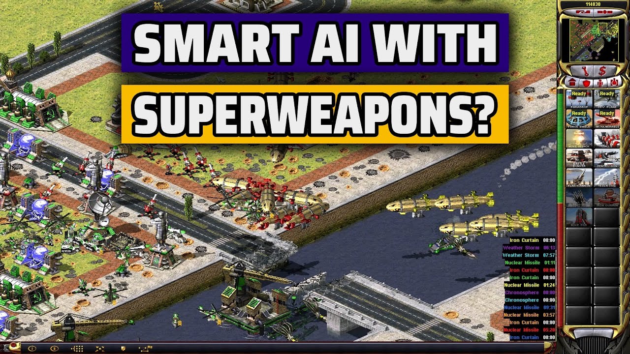 Red Alert 2 - Smart AI | Will The River Help Me Win With Superweapons ...