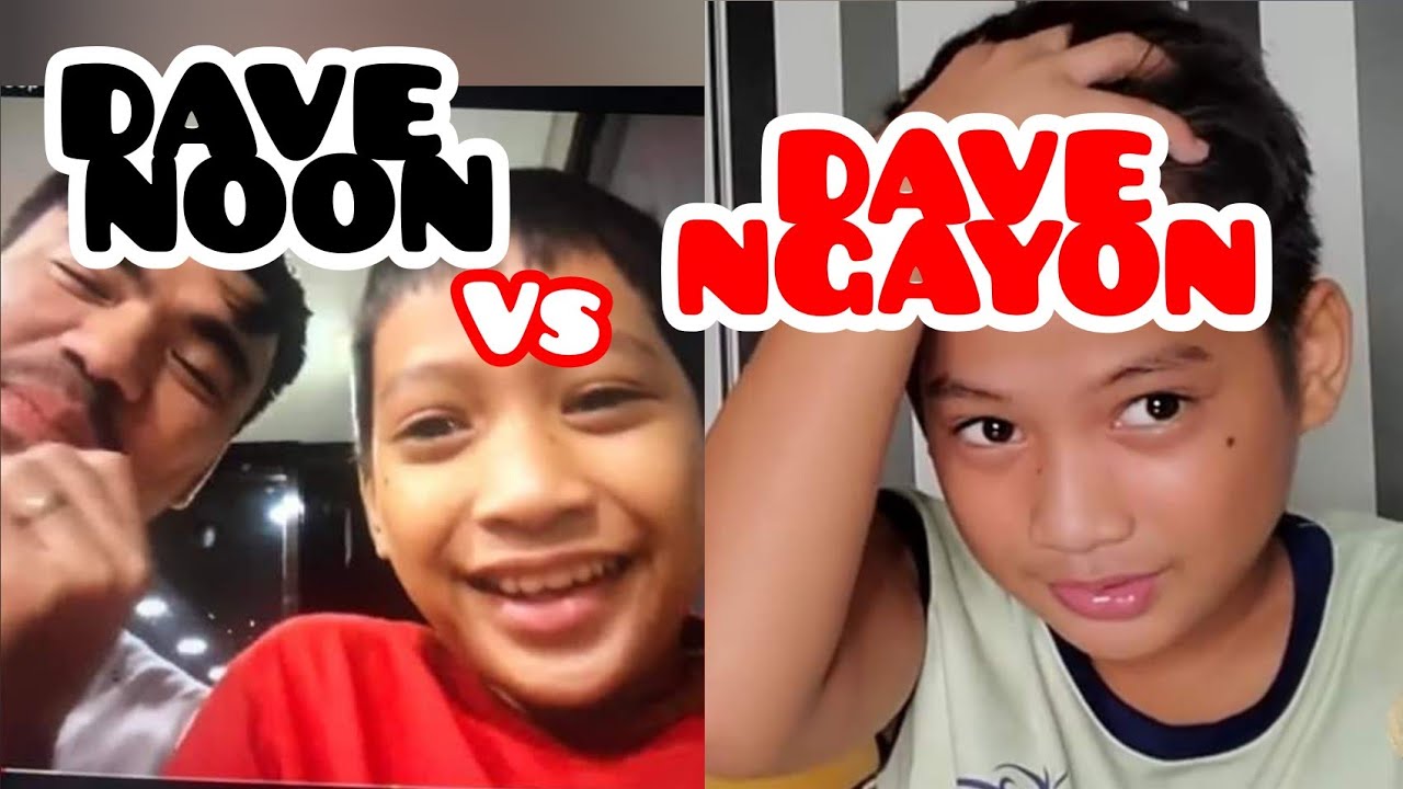 #Techramfanmade video #Solidfan Dave noon Vs Dave ngayon(awit Kay inay ...
