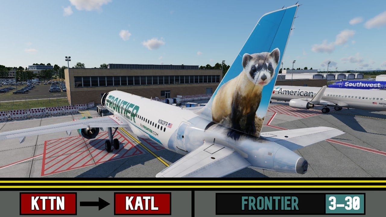 Trenton - Atlanta | Frontier | Toliss A320 NEO | XP12 - YouTube