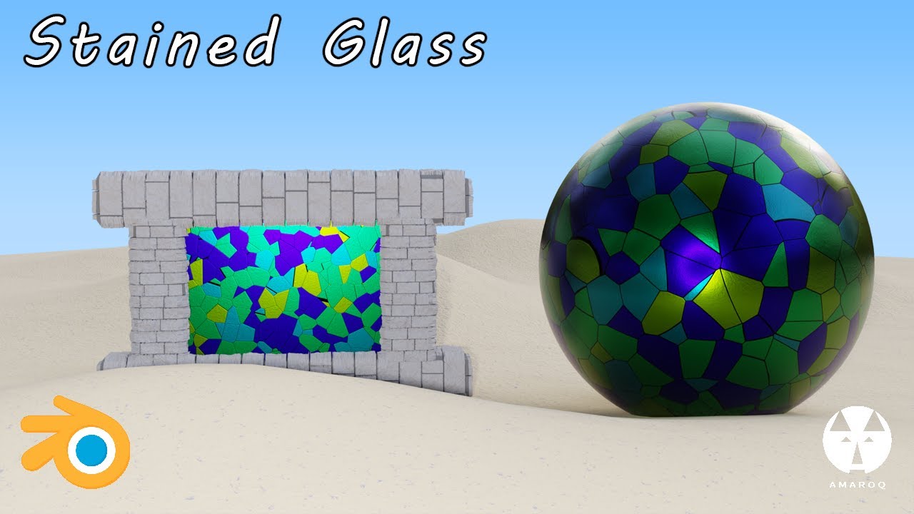 Multi-Color Stained Glass Material | Blender Tutorial - YouTube