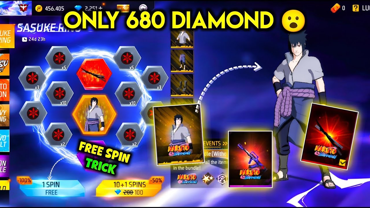 Sasuke Ring Event Free Fire | free fire new event| ff new event| new ...