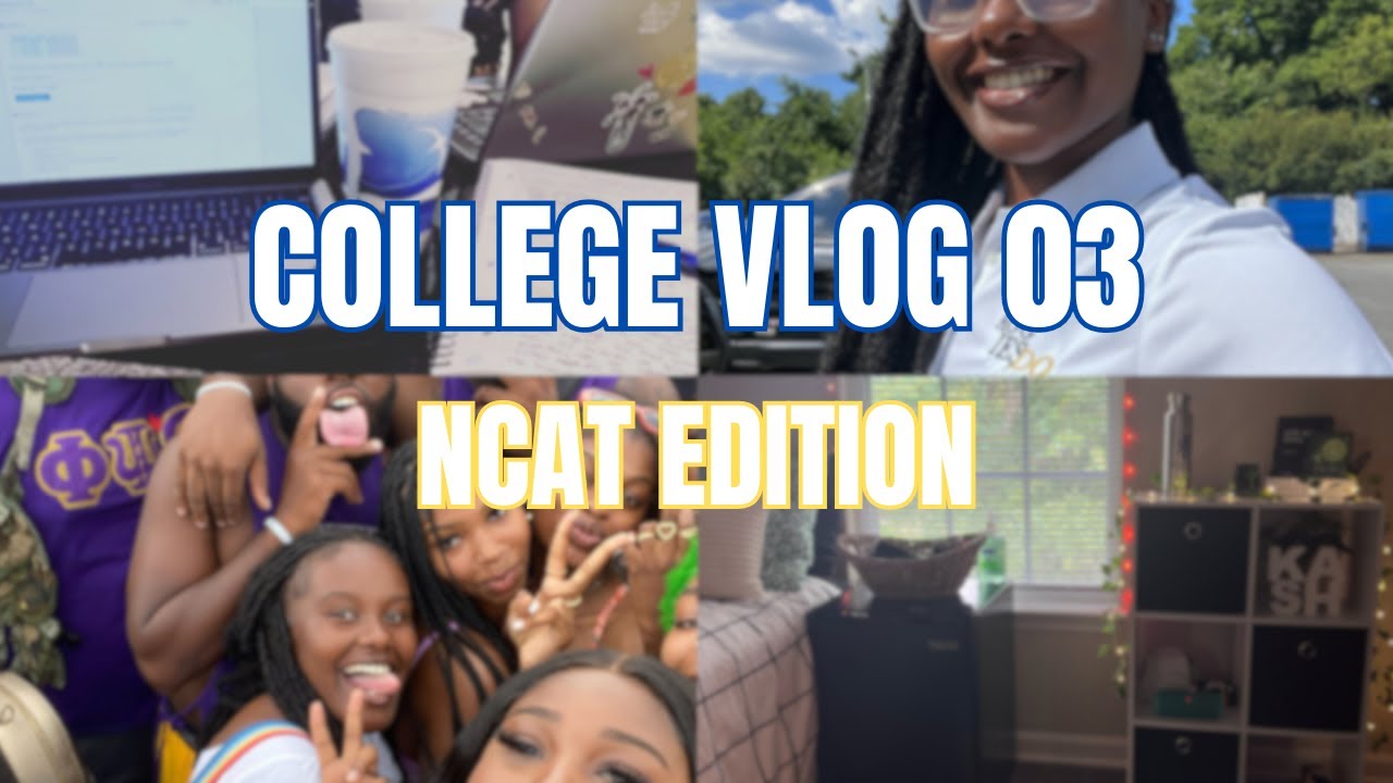 MY FIRST WKND @ NCAT (apartment room tour, block party, induction ...