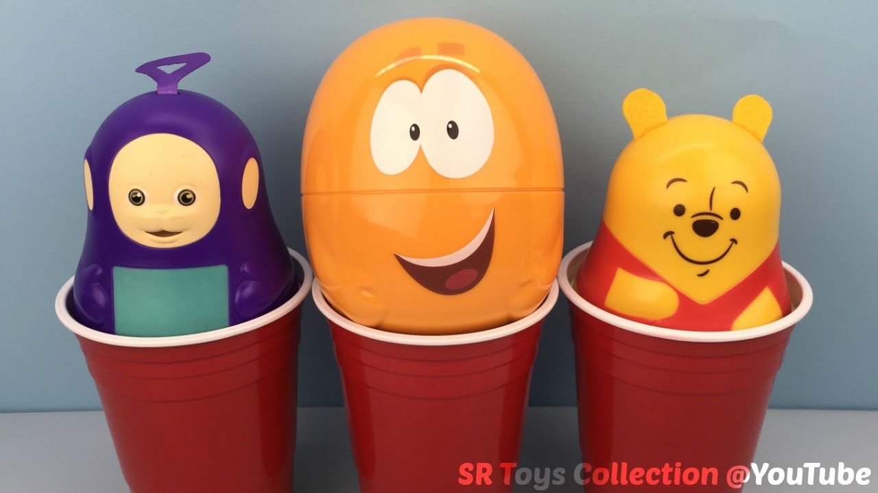 Teletubbies Bubble Guppies Winnie the Pooh Surprise Cups Disney Frozen ...