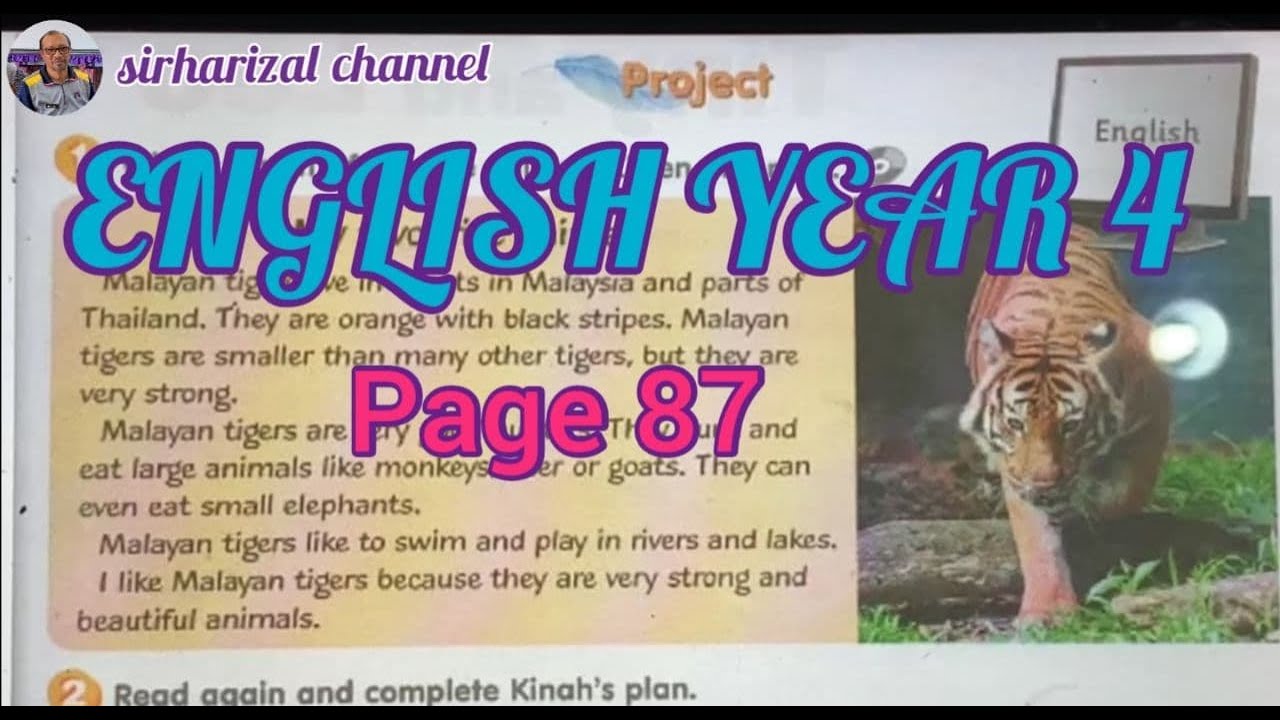 English Year 4 PROJECT page 87 - YouTube