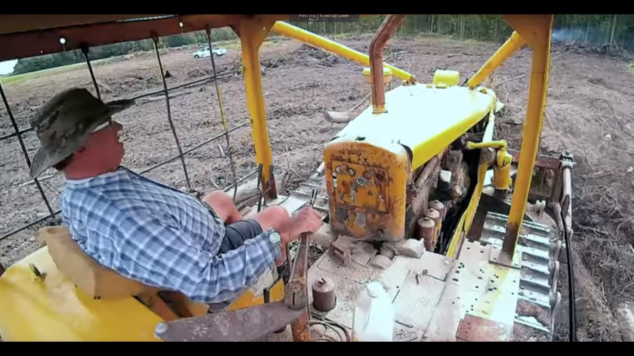 1955 Cat D8 Working Hard - YouTube