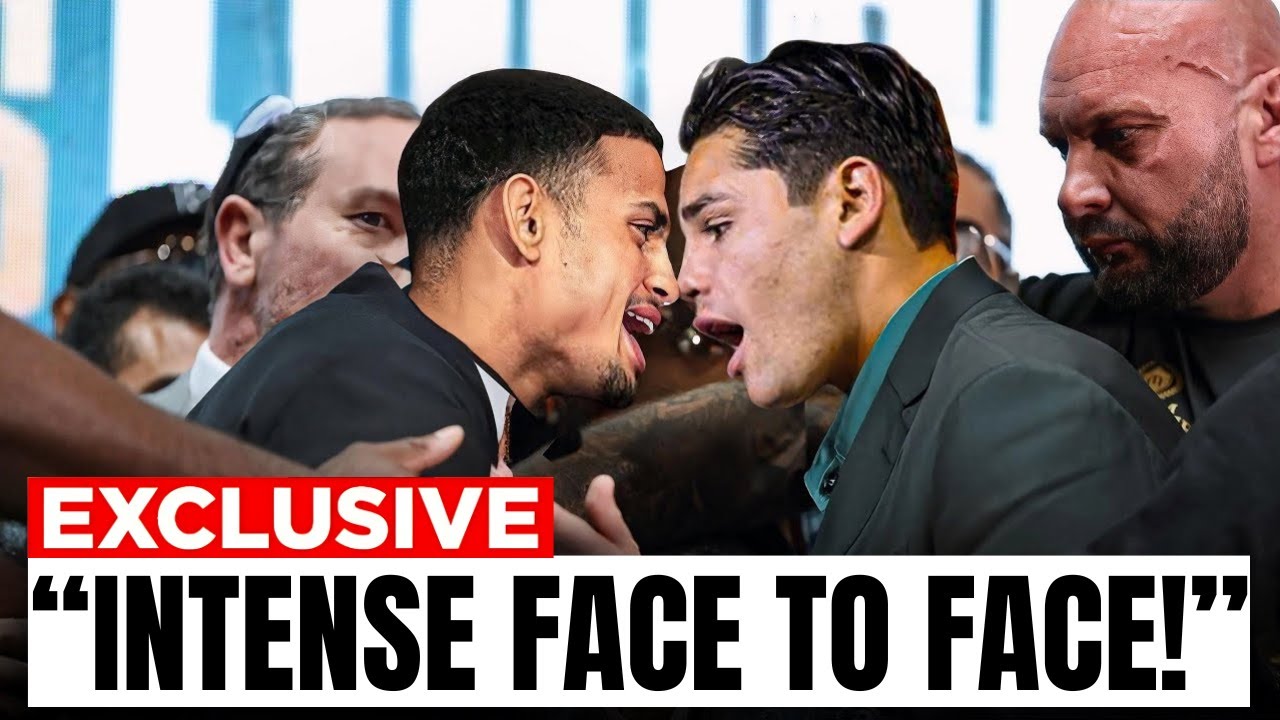 Ryan Garcia Gets HEATED With Rolly Romero In FACE TO FACE Encounter ...