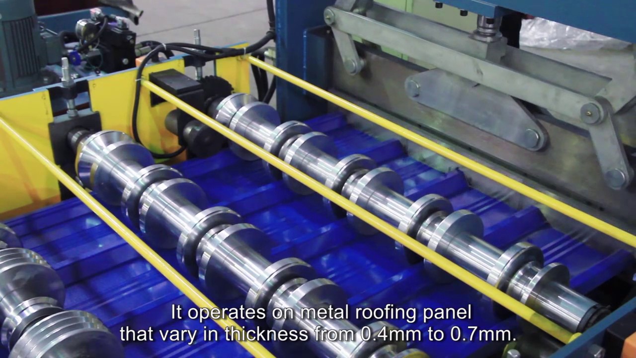 Corrugated Sheet Roll Forming Machine - YouTube