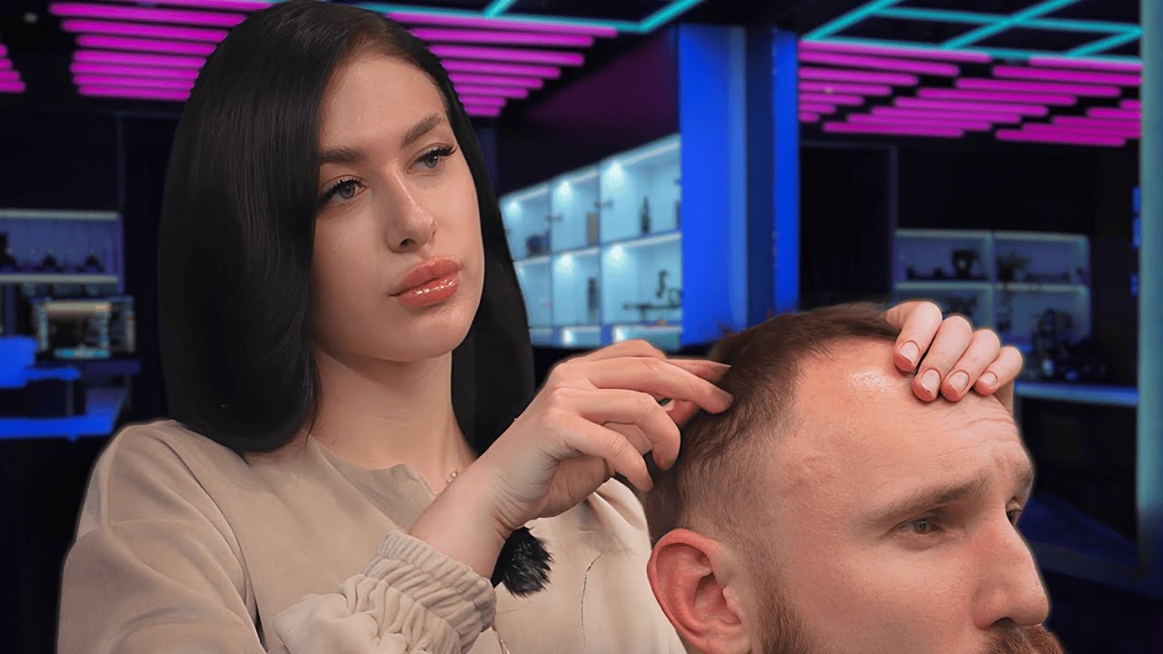 ASMR💈Heavenly GOOD 15$ VIP Menu by Beautiful Lady Barber Julia - YouTube