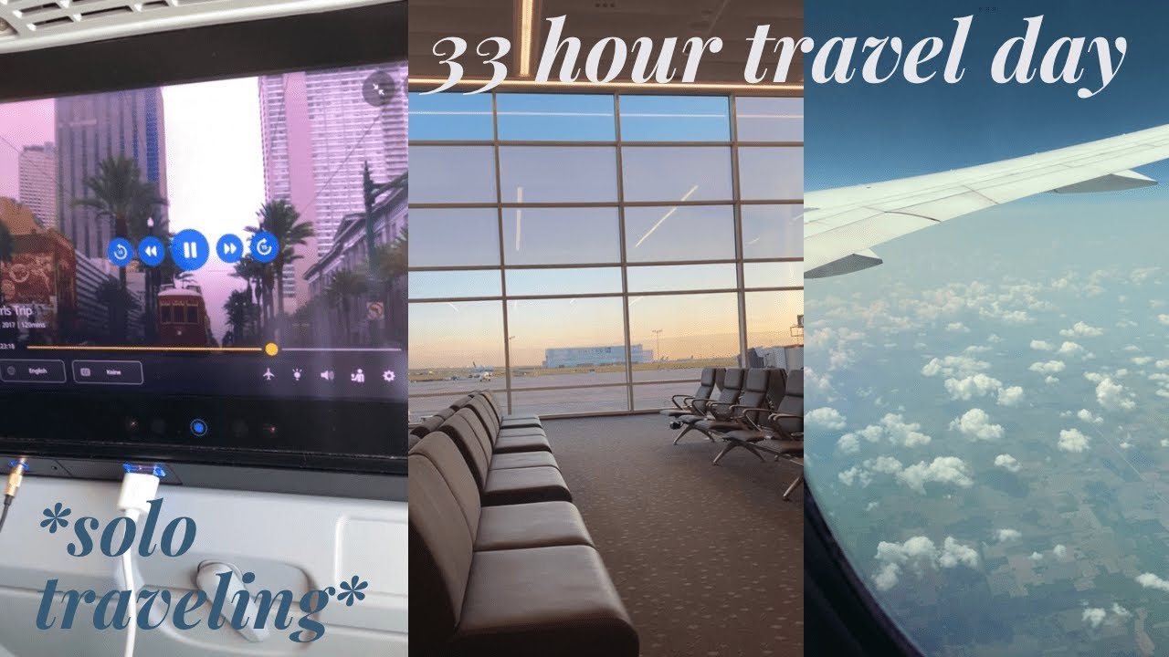 *crazy* 33 hour solo travel day to the US🇺🇸 - YouTube