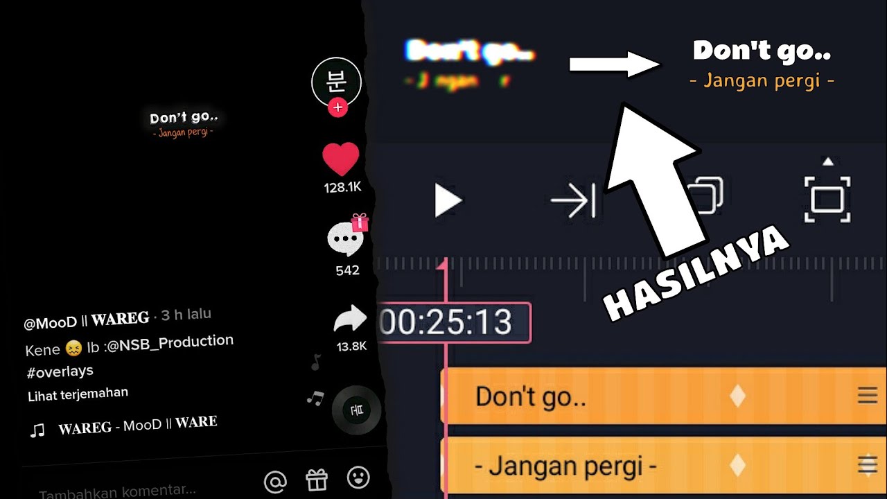TUTORIAL BIKIN OVERLAY TEXT (MENTAHAN TEKS) YANG ADA TERJEMAHAN ...