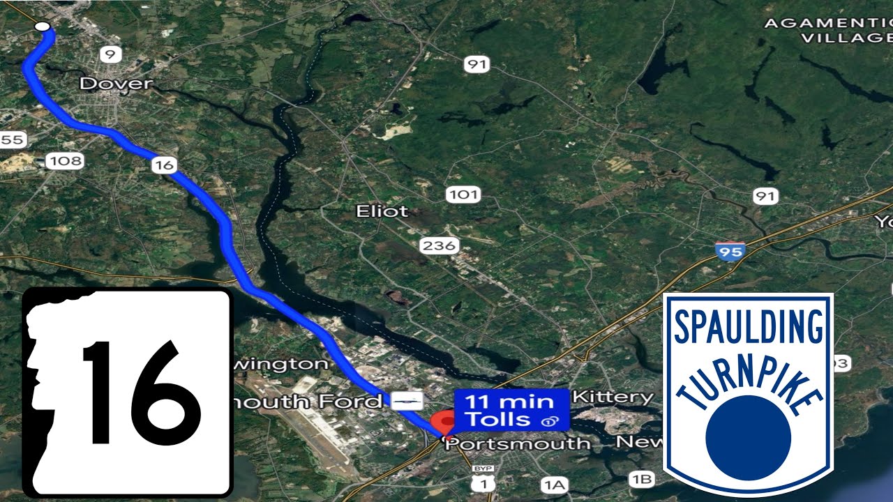 NH-16/Spaulding Turnpike Exit 9 to the southern terminus | Real Life ...