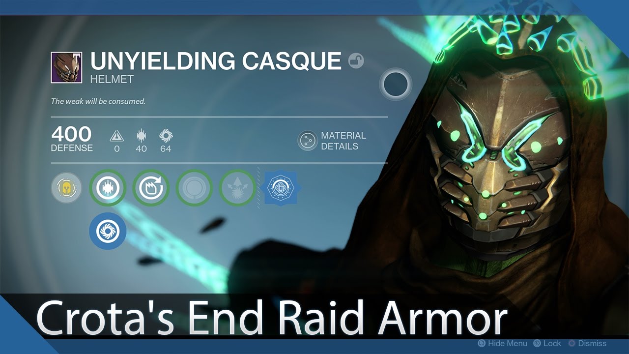 Destiny: Age of Triumphs Crota's End Raid Armor (Hunter) - YouTube