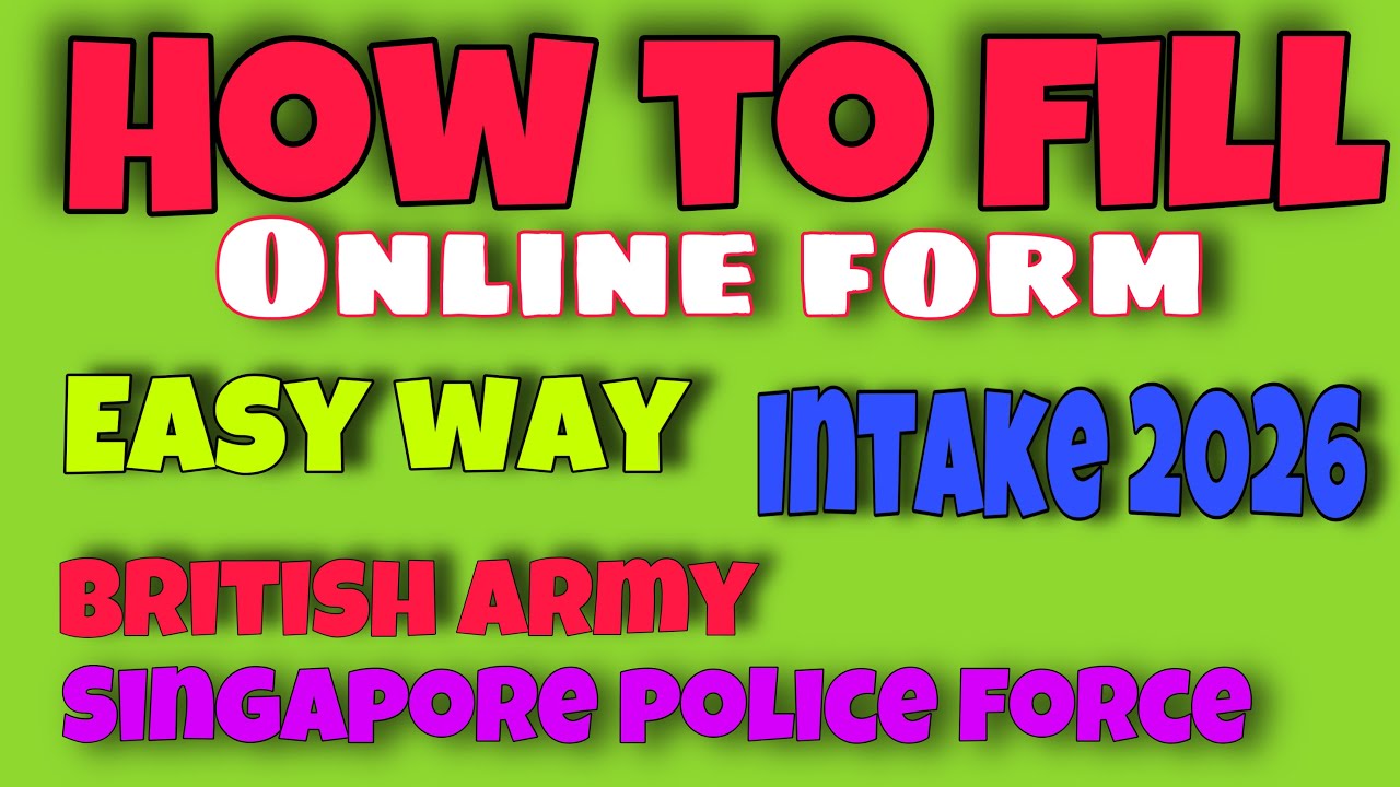 “How to Fill the British Army Online Form? Complete Guide!” - YouTube