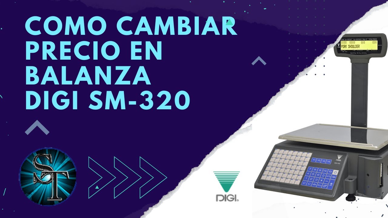 Cambio de precio en balanza Digi SM 320 - YouTube