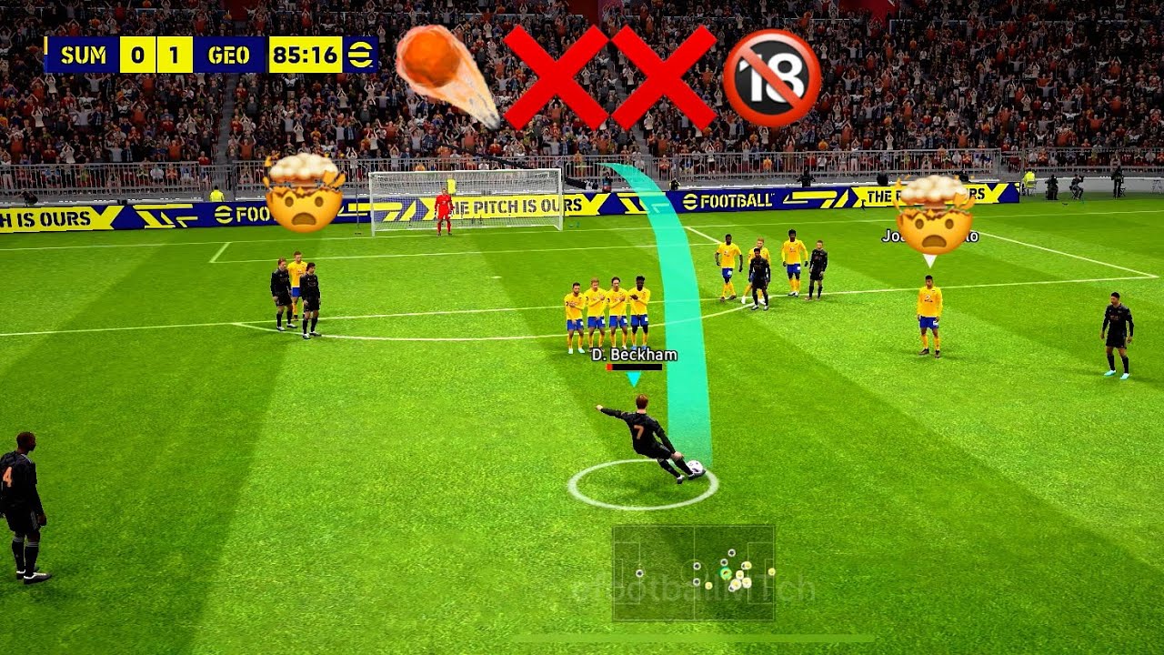 Beckham Free Kick 🦵 master 🤩 - YouTube