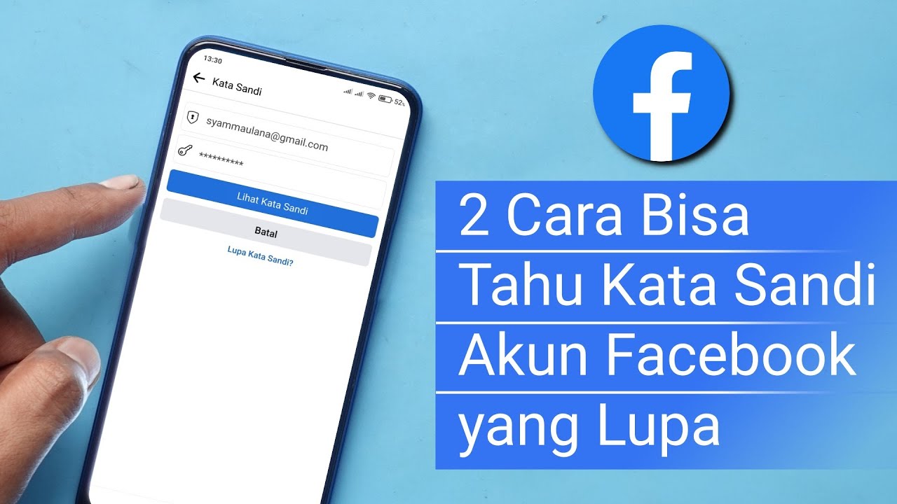 2 Cara Mengetahui Kata Sandi Akun Facebook yang Lupa - YouTube
