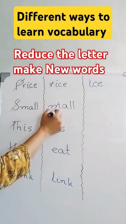 Reduce the letter make new words #shorts #grammar #shortvideo #english ...