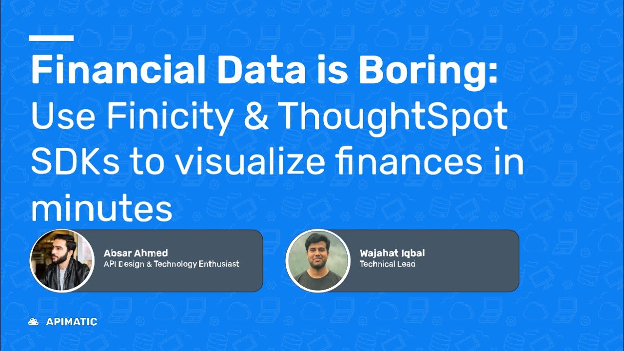 Financial Data is Boring: Use Finicity and ThoughtSpot SDKs to ...