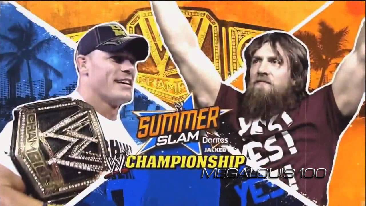 WWE Summerslam 2013 Match Card: John Cena vs Daniel Bryan - 720p - YouTube