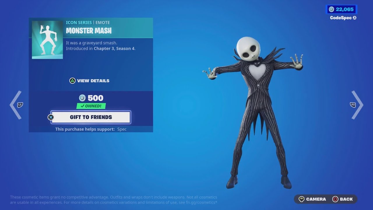 *RARE* Monster Mash Emote is Back..! Fortnite Item Shop - YouTube