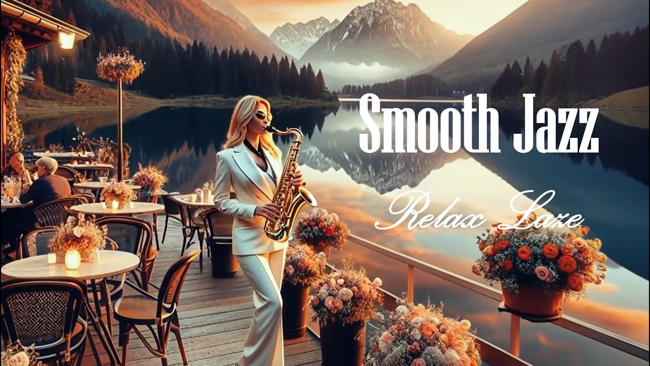 #LIVE🎷Live Smooth Jazz by the Lake Sunset Jazz Café for Relaxation ...