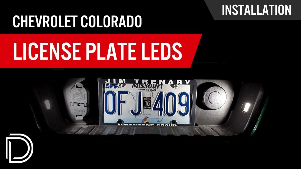 How to Install Chevrolet Colorado License Plate LEDs - YouTube
