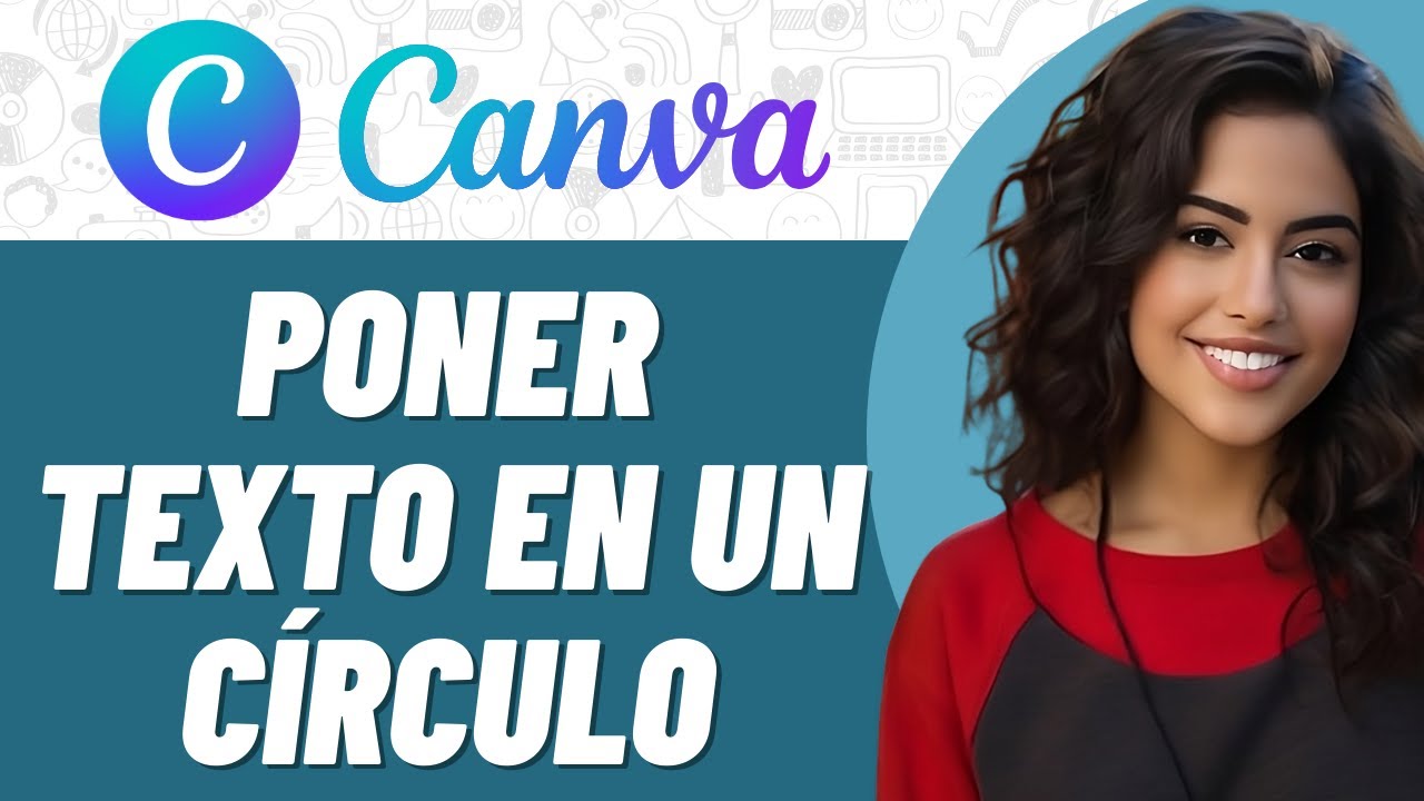 Cómo poner texto en un círculo en Canva - YouTube