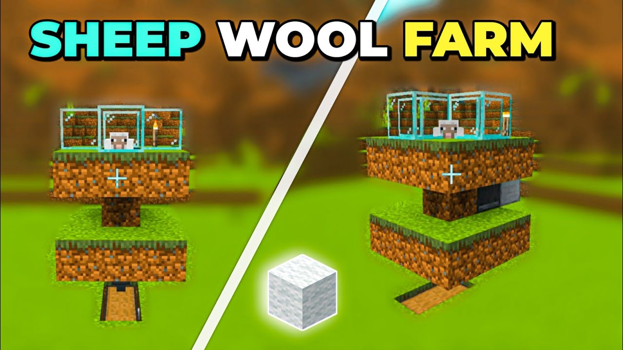 Automatic Wool Farm In Minecraft 1.19 | Easiest Sheep Farm - YouTube