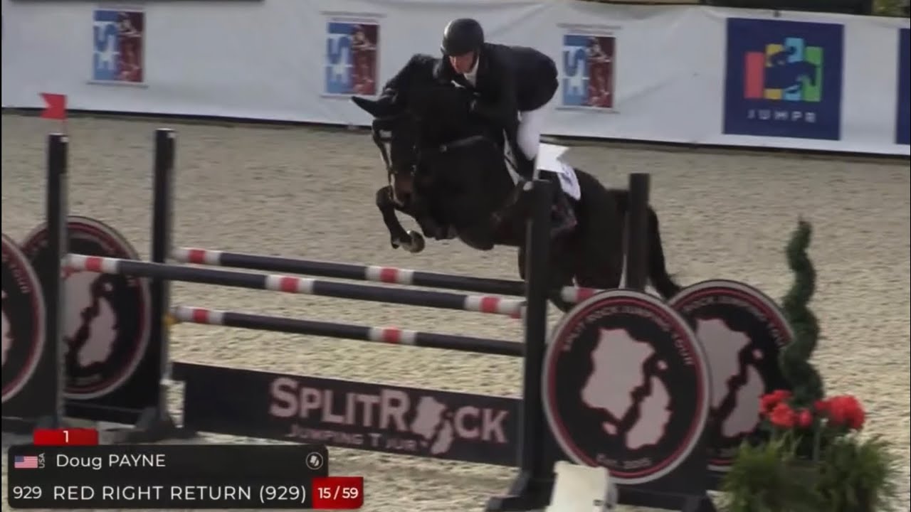 Red Right Return - 4th of 59 in the 1.20m Speed - Split Rock Jumping ...