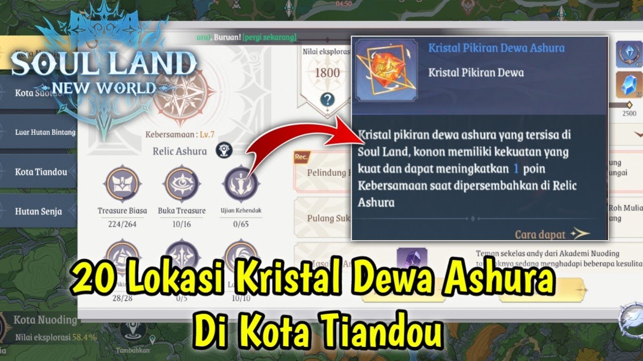 20 Lokasi Kristal Dewa Ashura Di Map Kota Tiandou - Soul Land: New ...