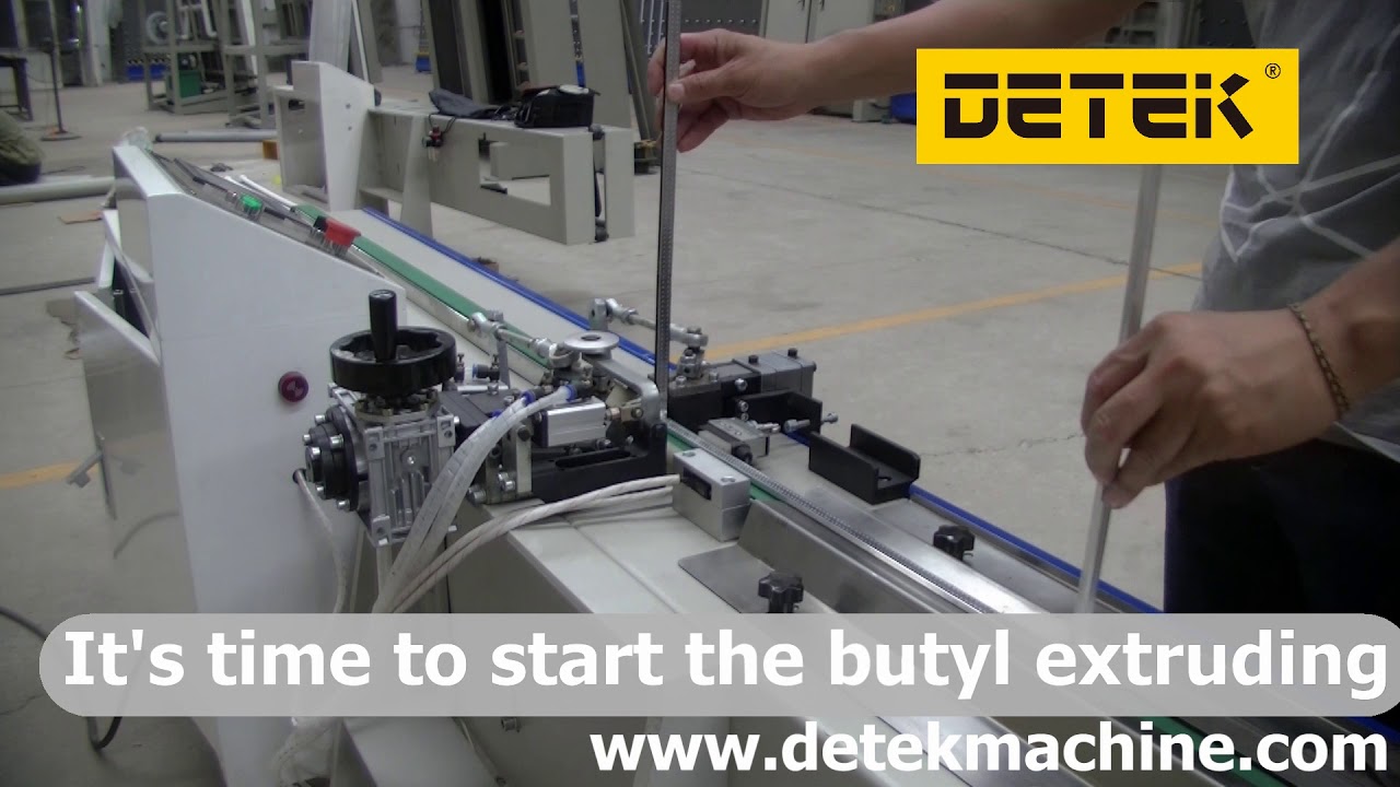 Butyl extruder machine operation manual - YouTube