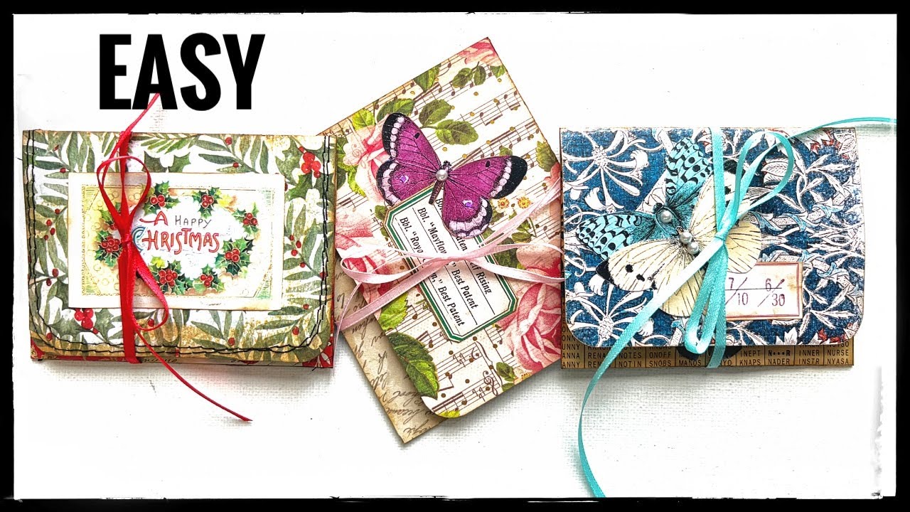 Easy - Flip Pockets - Great Gift Card Holder - YouTube