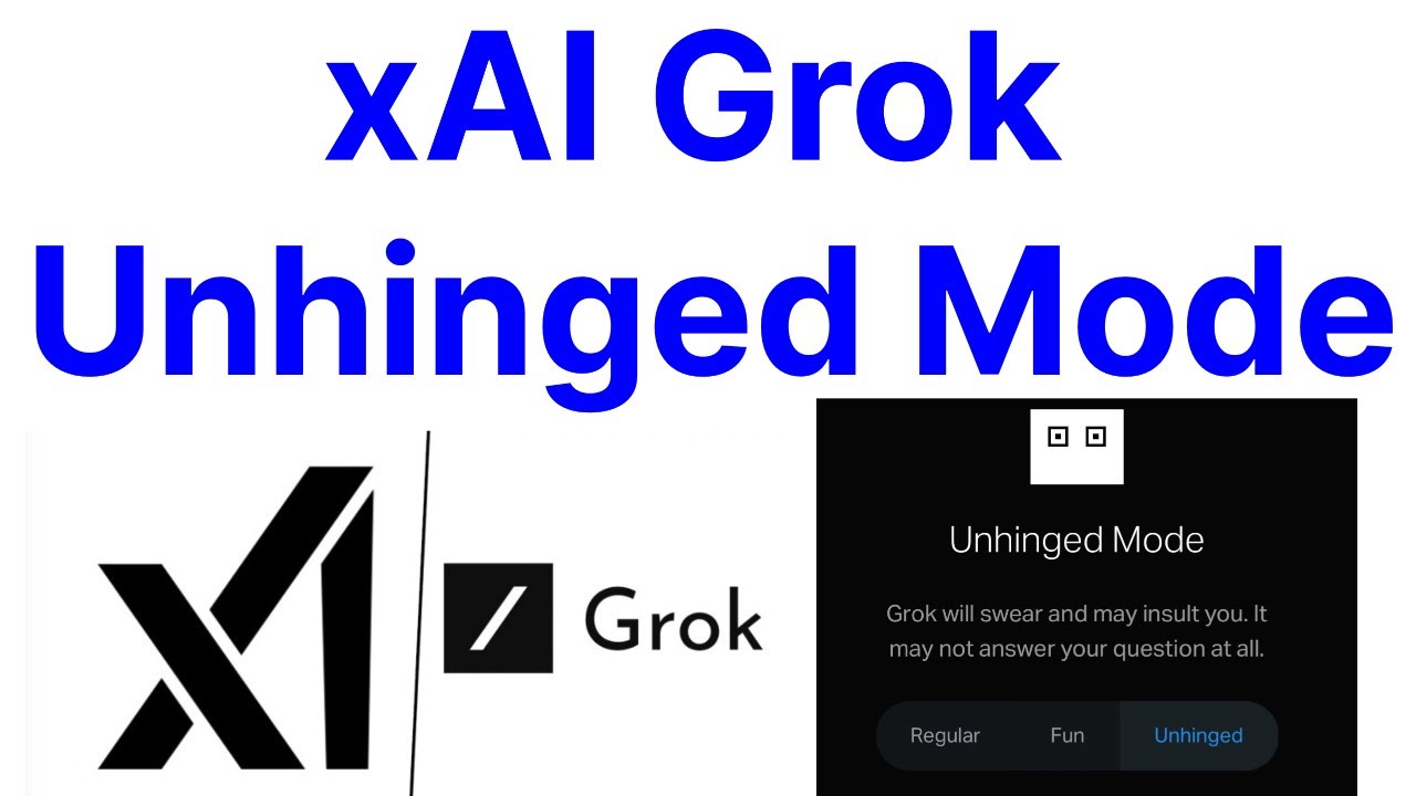 xAI Grok Unhinged Mode in New Update, Meaning - YouTube