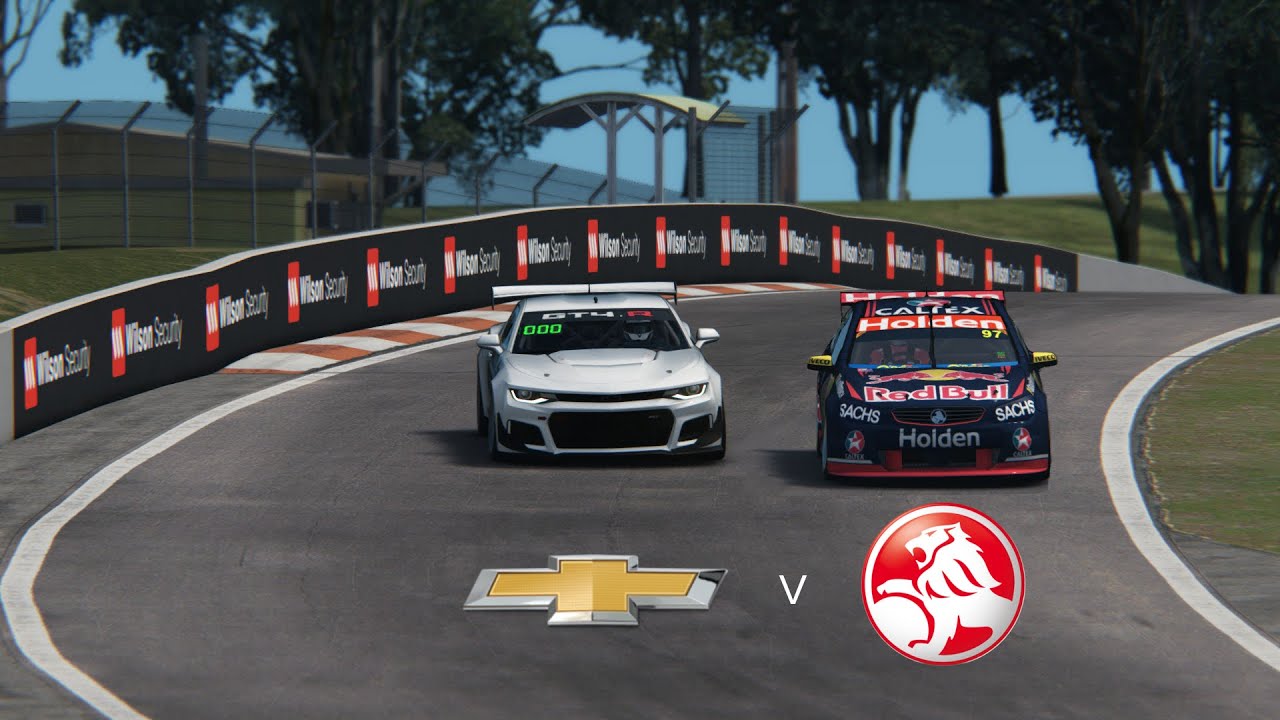 Holden Commodore Supercar v Gen3 Camaro Supercar - Bathurst - YouTube